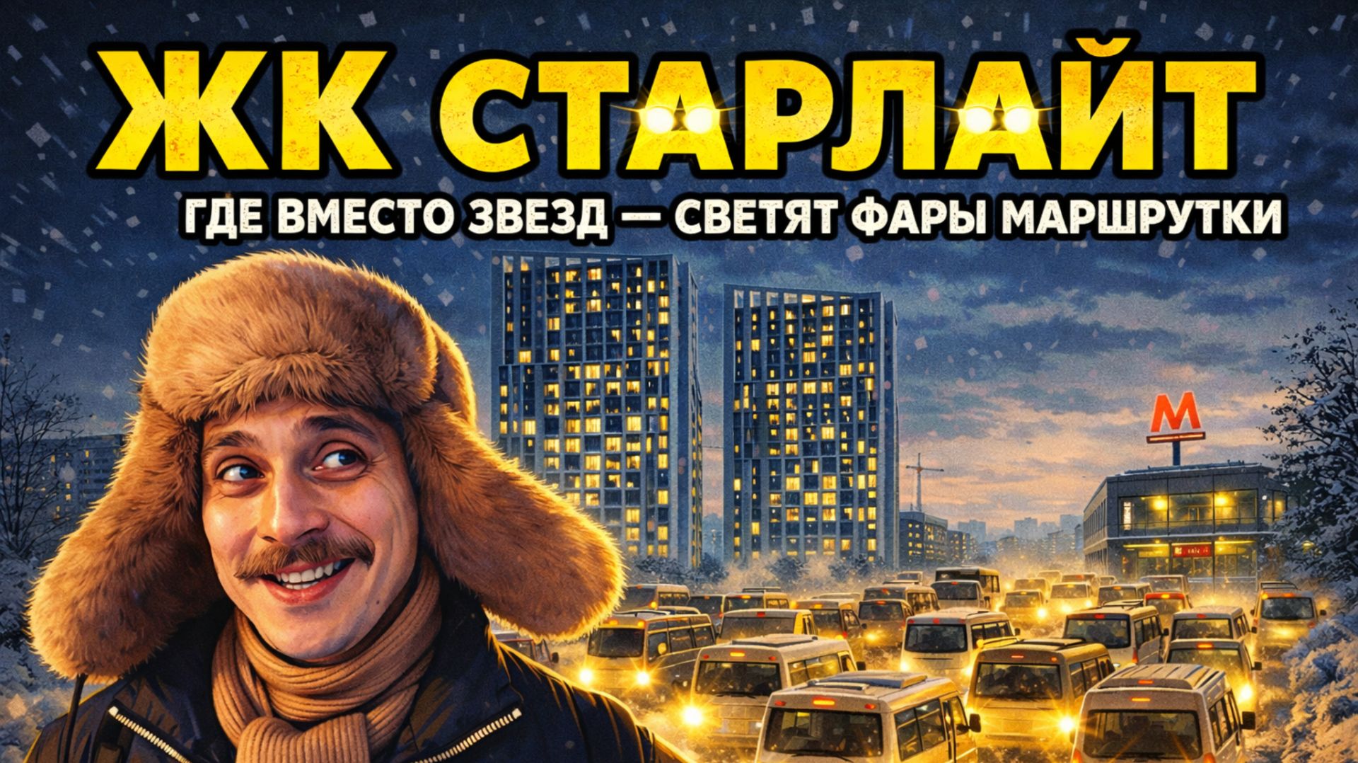 ЖК Старлайт — где вместо звезд светят фары маршрутки. НОВОСТРОЙКИ СПБ У МЕТРО