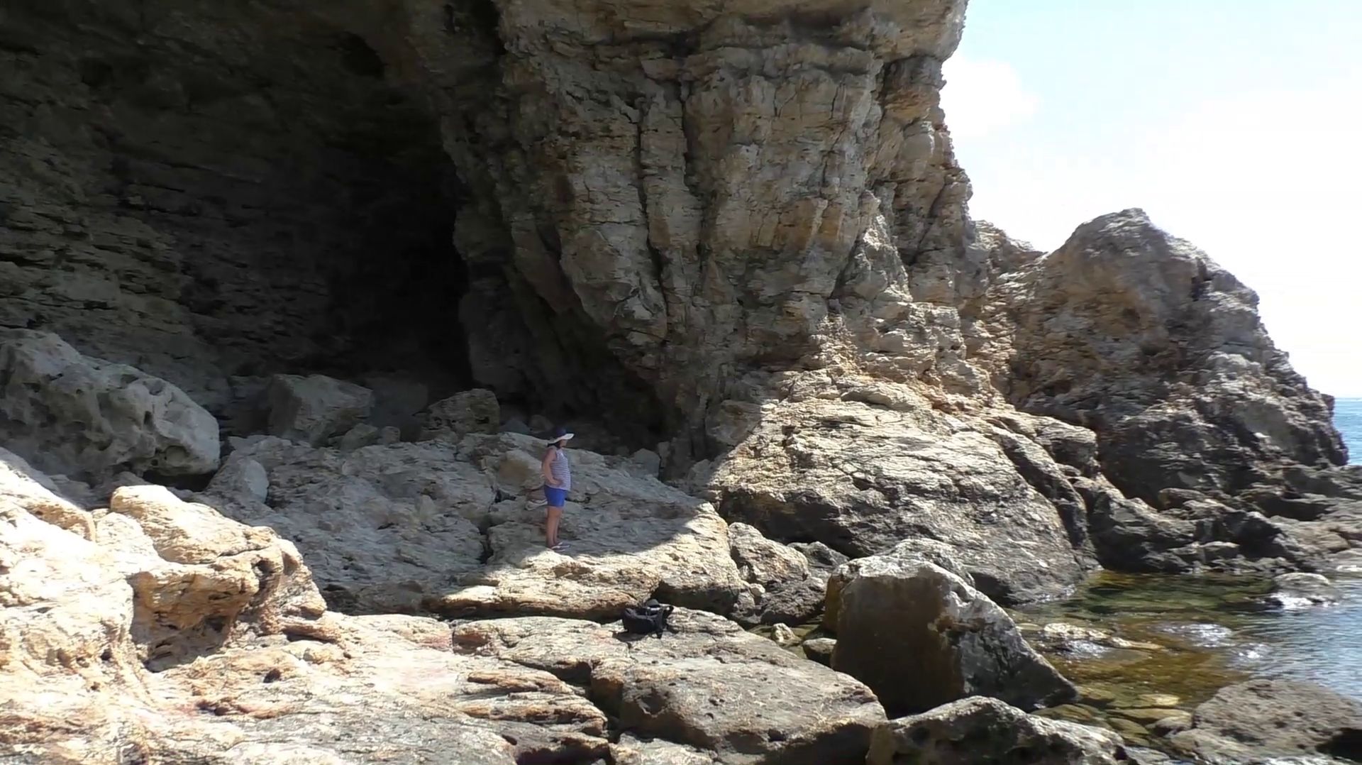 Крым. ТАРХАНКУТ. Б.Атлеш. Арка. Гроты. Часть 4