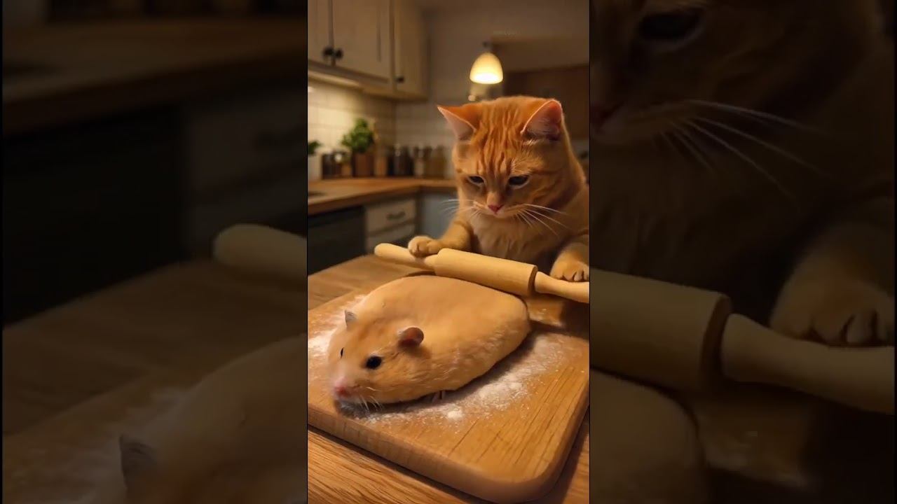 Кот и готовка! Что то новое