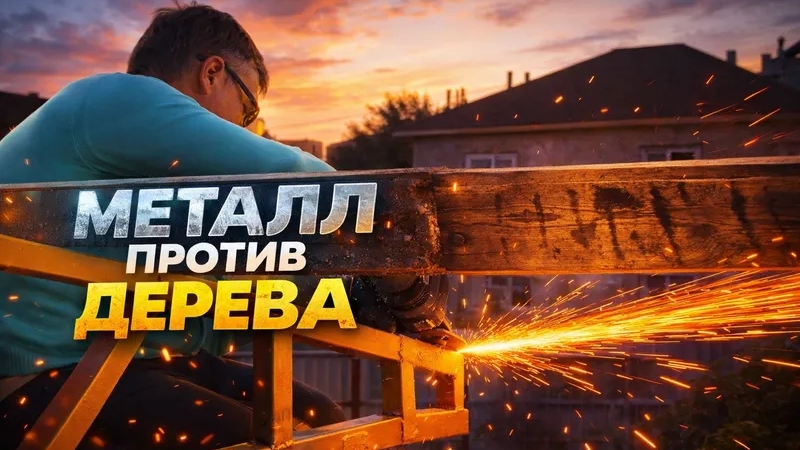 Обрабатываем и устанавливаем деревянные СТРОПИЛА железной крыши своими руками