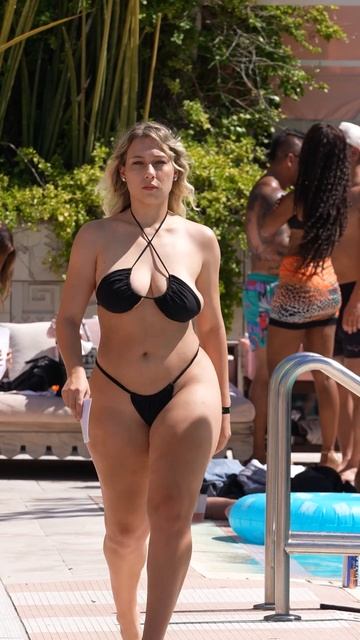 Claire Grimes and Tayuh Lynn Takes Over Swim Week 2025 Together in 4K #swimweek #shorts