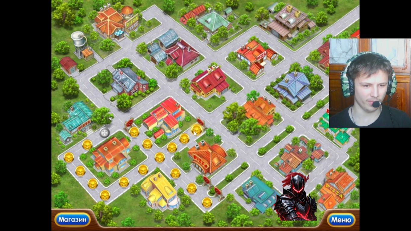 тёмный рыцарь прошёл на золото 8 ур. и получил 1 награду в весёлай ферме 2 печем пиццу. 2 серия.