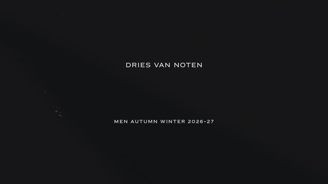 Показ мужской коллекции Dries Van Noten осень-зима 2026-2027