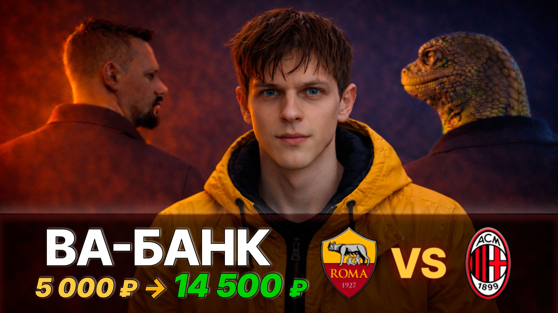 ВА-БАНК | РОМА — МИЛАН | 5 000 ₽ → 14 500 ₽ | ДЕНИС | СЕРИЯ №6