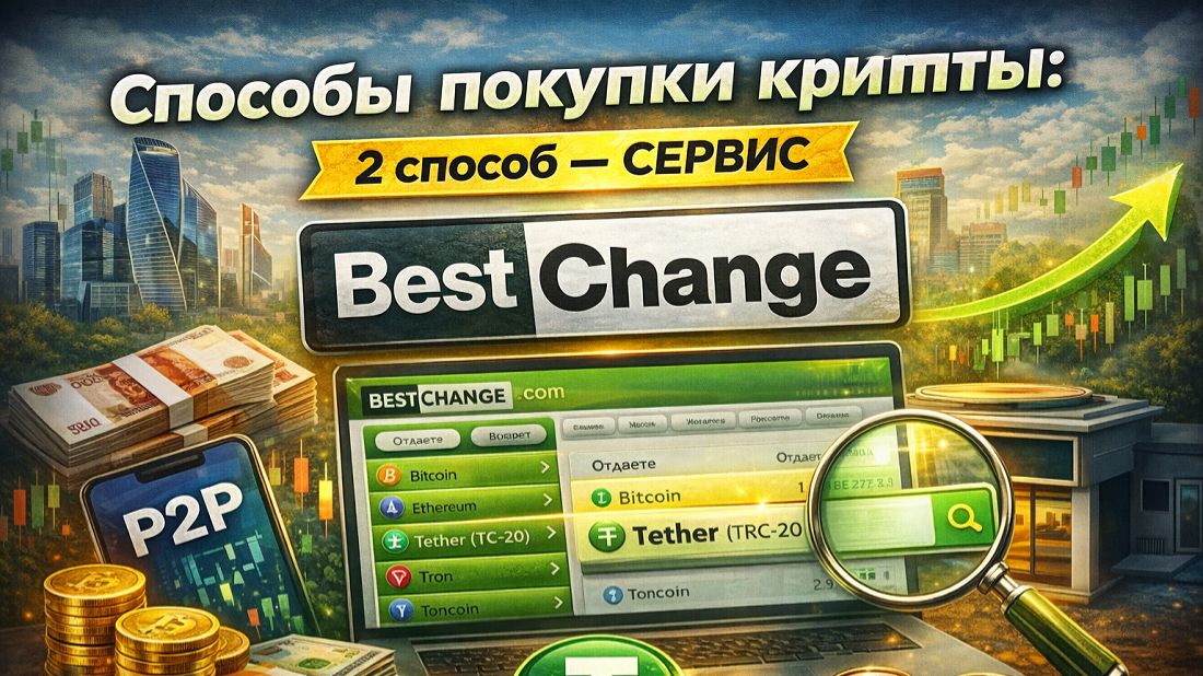 Способы покупки крипты: 2 способ — сервис BestChange