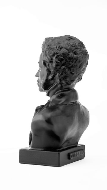 Бюст чугунный "Пушкин А.С.". Артикул 200115. https://феникс.art