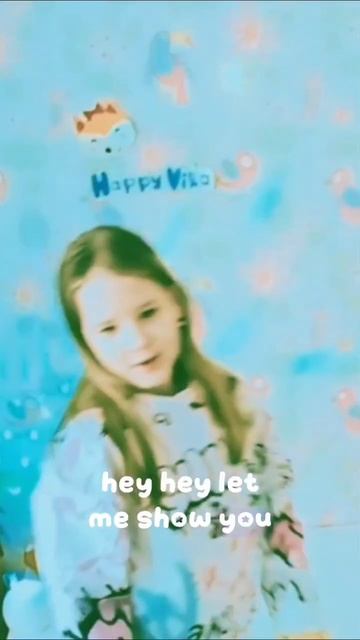 Vika dances to her song