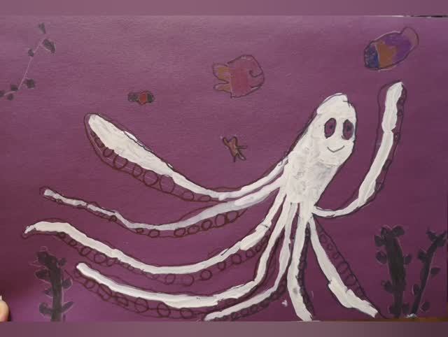 Как нарисовать осьминога