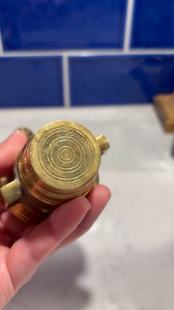 Латунная ступка с пестиком. 1977. Skultuna