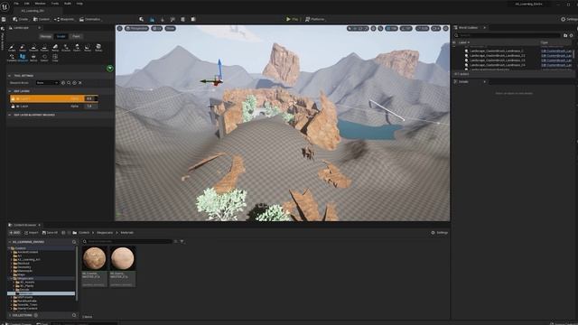 9_Creating a Simple Landscape Using Landmass