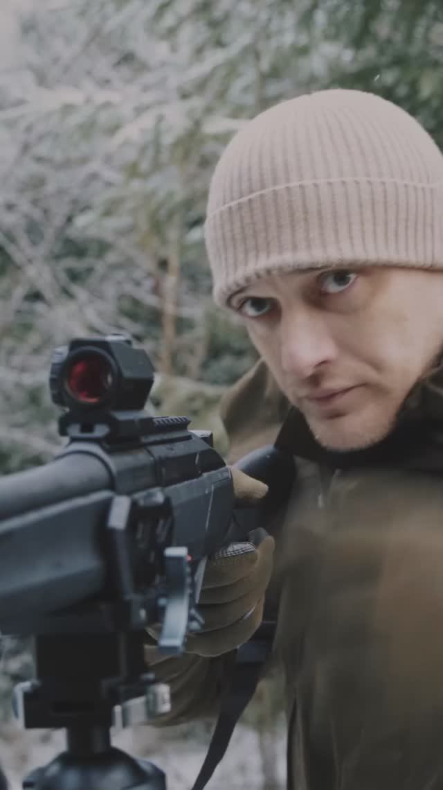 Охота на волка с коллиматором