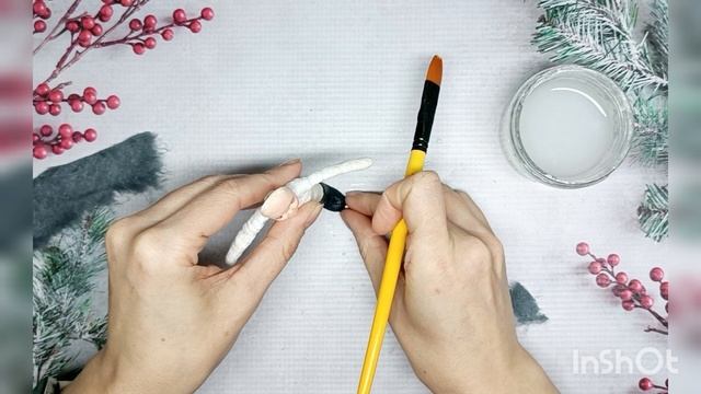 "Масленица", ватная игрушка, часть 1