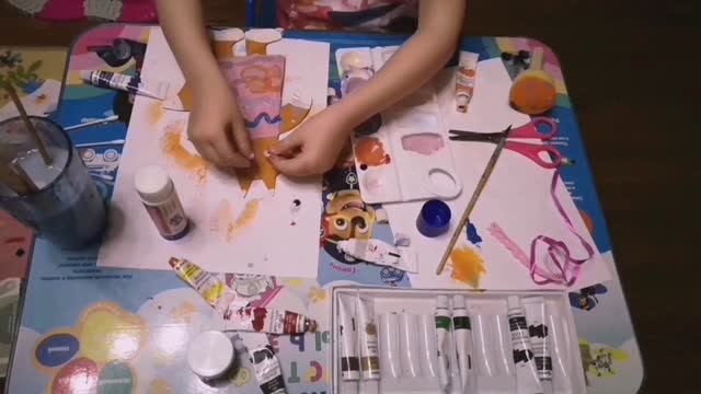 Лисичка  из картона