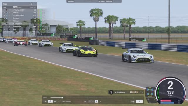 LeMans Ultimate Онлайн в Sebring LMGT3 Lamborghini Huracan. Борцуха с немецким автопромом)