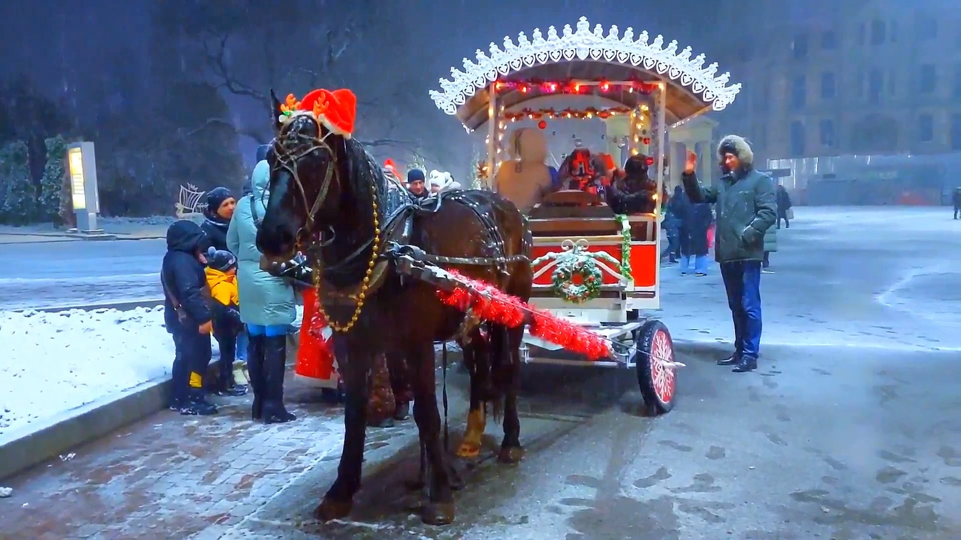 Ессентуки Зима Театральная площадь