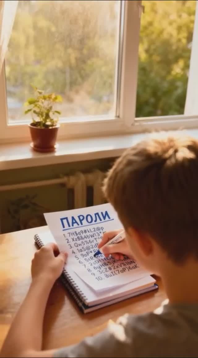 Храните пароли в надежном месте!