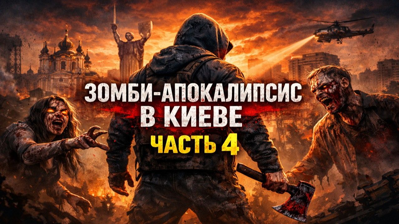 Зомби-апокалипсис в Киеве — Часть 4 | Город без связи, город без выхода! Левый берег пал!