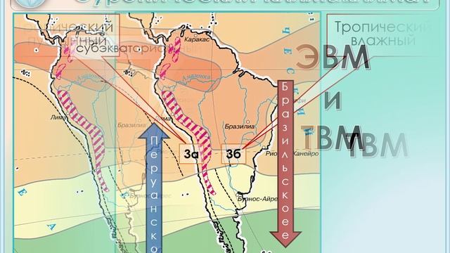 Климат Южной  Америки.