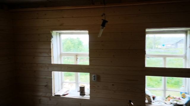 Ремонт в деревянном доме 07.06.2023 часть 3 (разводка электрики) Ерофеевская