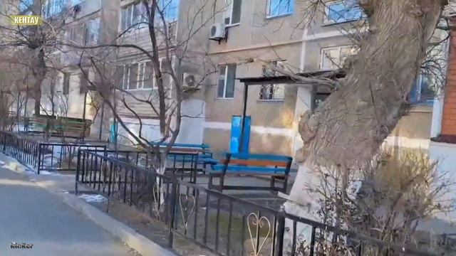 Кентау. Дворы возле бывшего "Салтанат". 18 февраля 2025 года