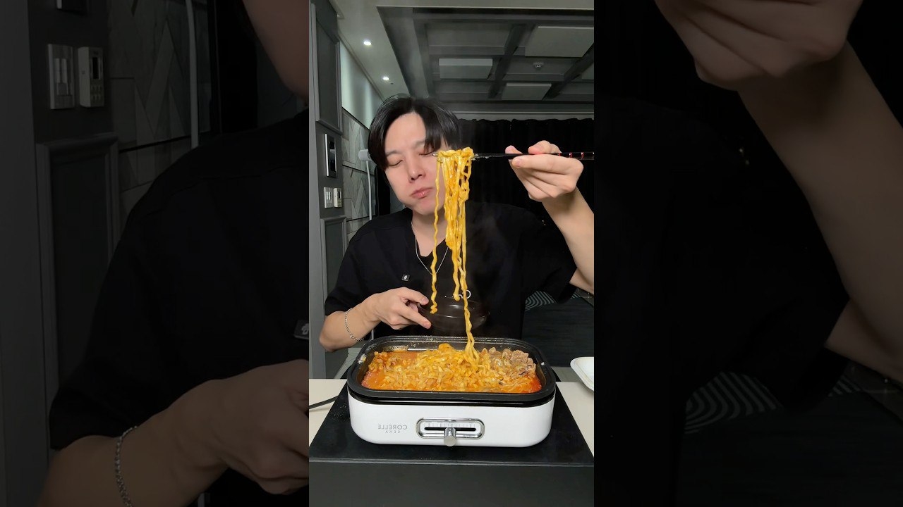 мукбанг buldak с эноки