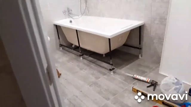 Установка сантехники.