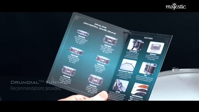 Серия оркестровых малых барабанов Majestic Opus One