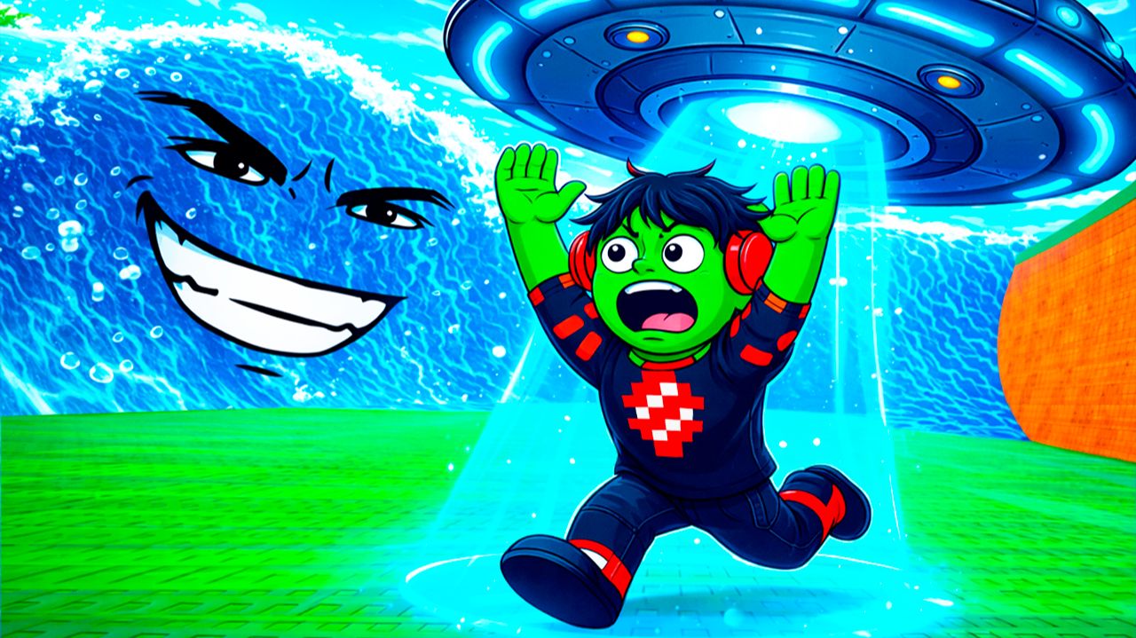 Я ВЫБИЛ НЛО БРЕЙНРОТОВ с КОЛЕСА ФОРТУНЫ УБЕГАЯ от ЦУНАМИ в РОБЛОКС