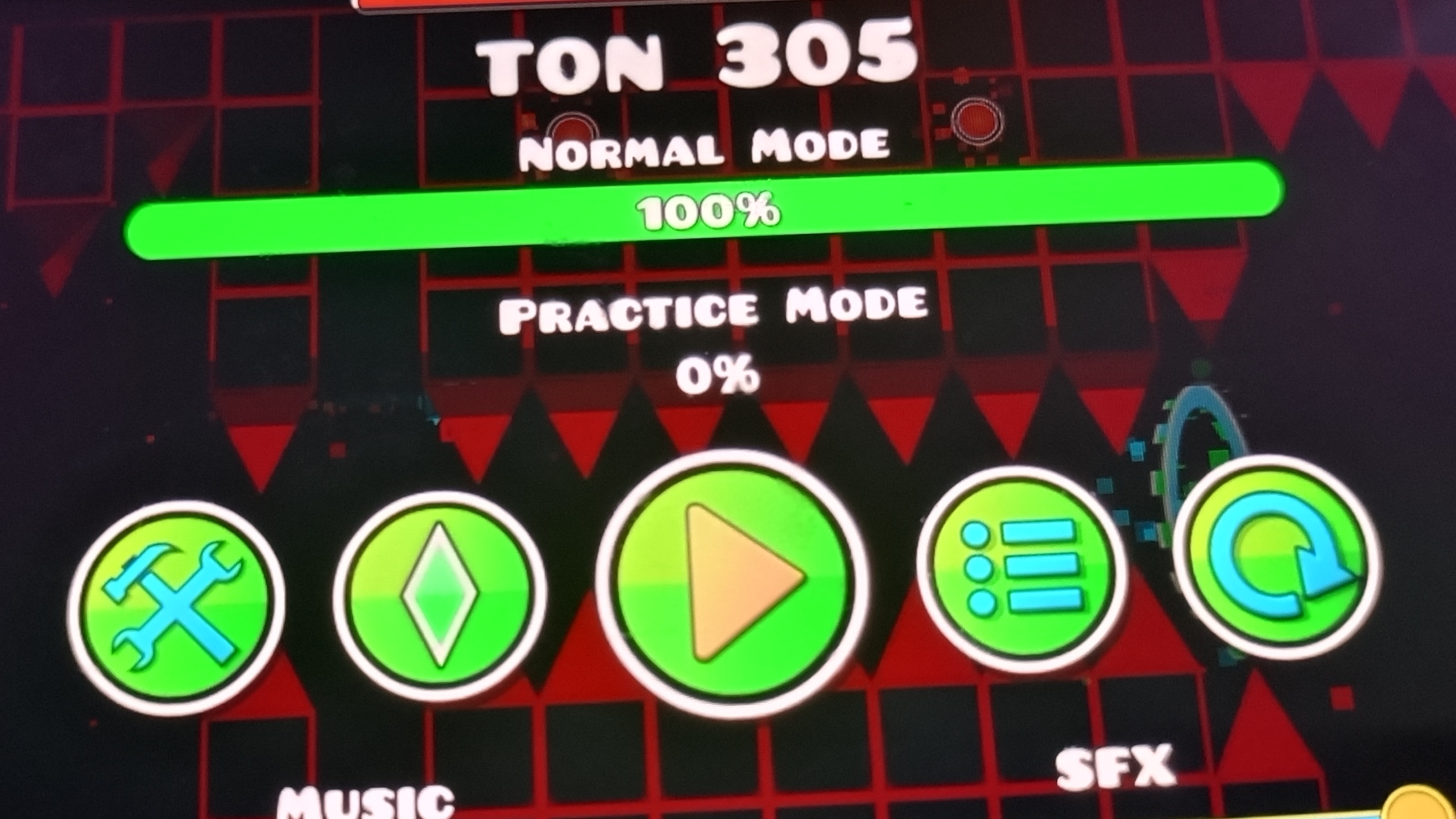 Мой невозможный уровень в Geometry Dash (пройдено с ноуклипом