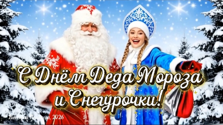 «С днём Деда Мороза и Снегурочки!» 30 января