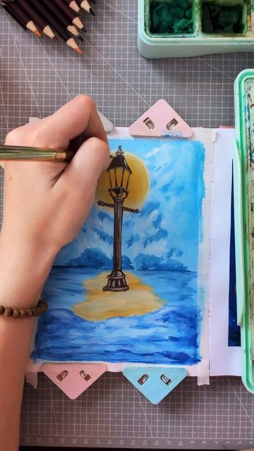 Узнали фильм?🦁#tiktok #shorts #art #gouache #lizbet #скетчбук #фильмдетства