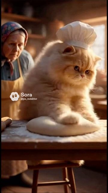 Делай нормально! #кот #нейросеть #sora #бабушка #душред