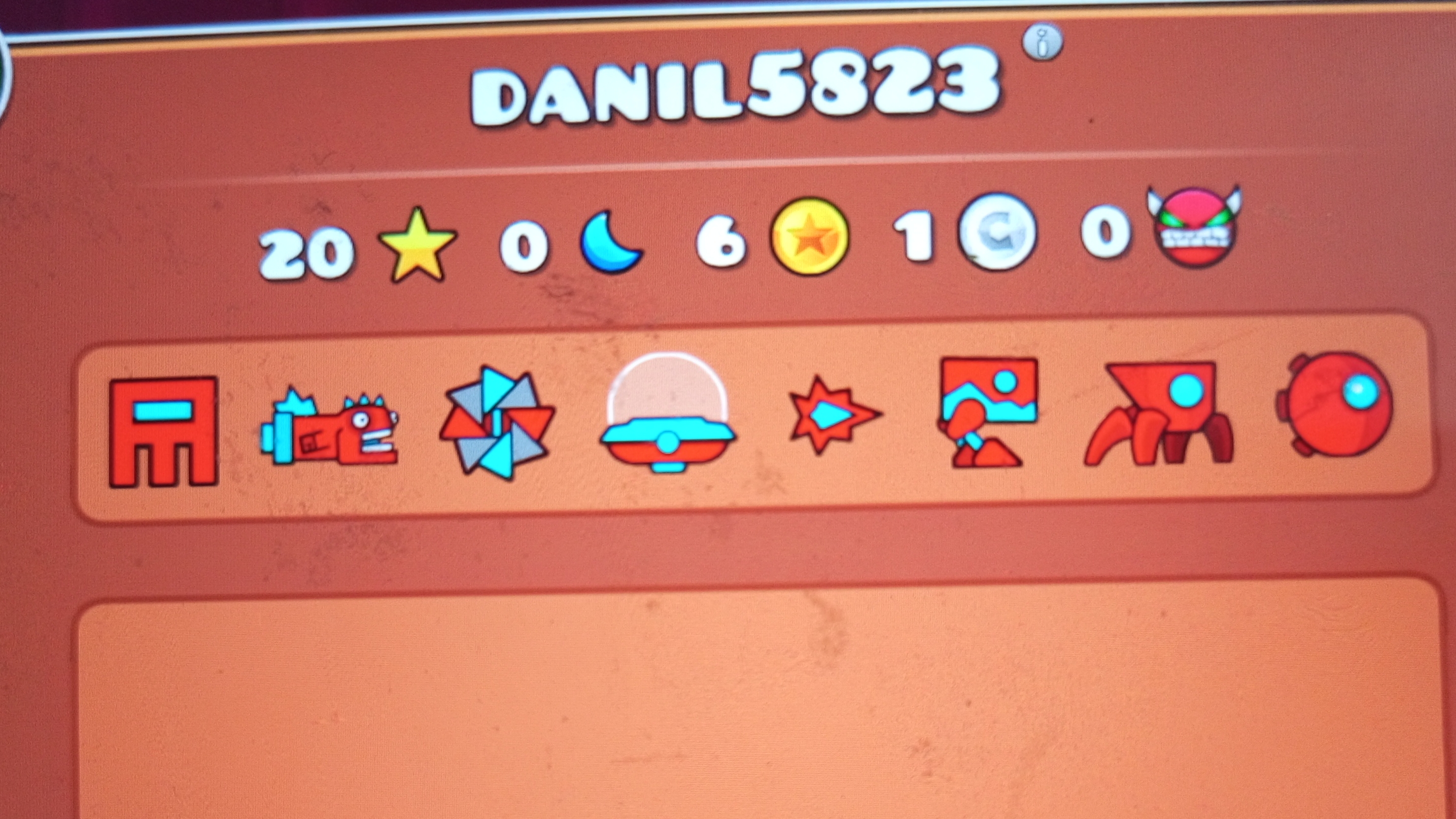 Обзор на мой аккаунт в Geometry Dash!