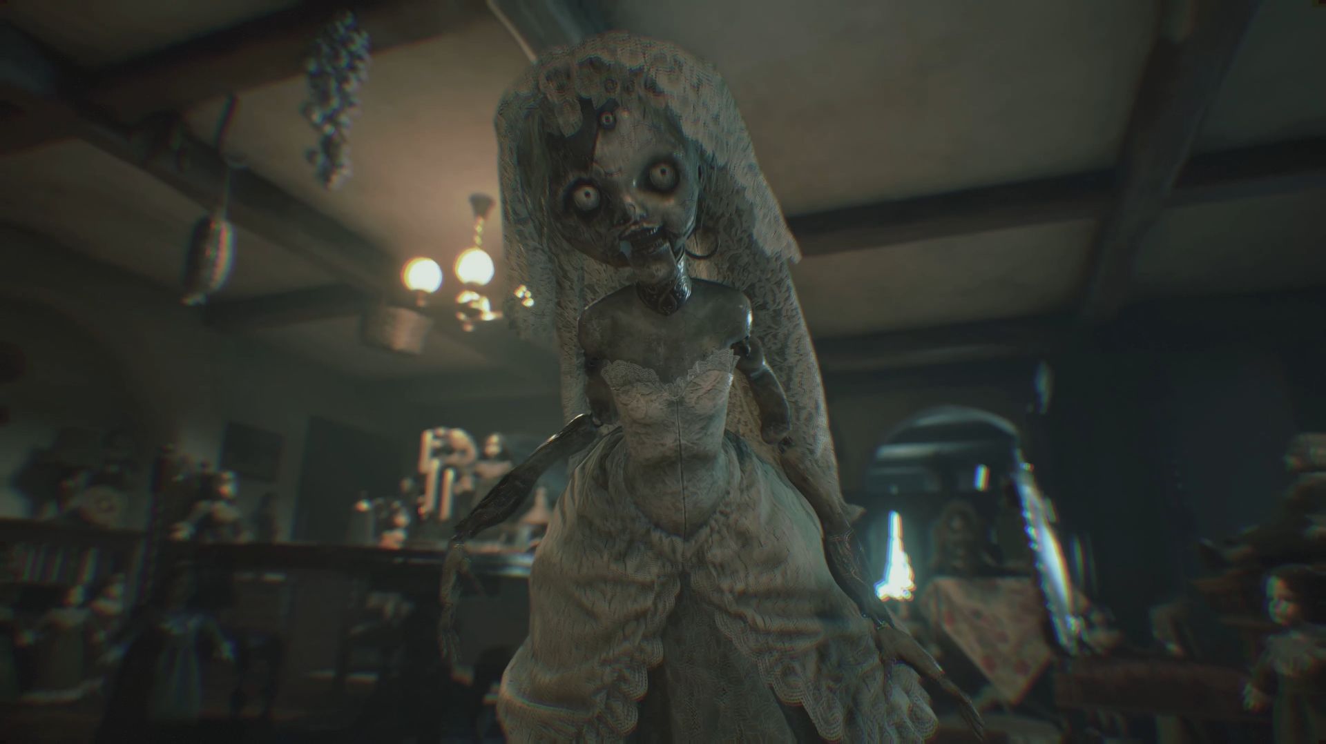 Resident Evil 8. Part9. Что будет если куклы оживут? Сражение с кукольницей Донной Беневиенто.