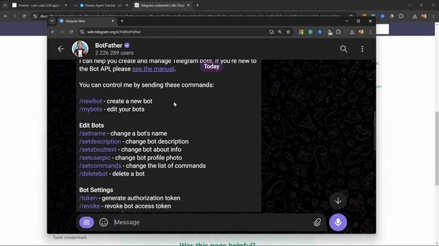 Flowise AI Tutorial (2025) #12 - Telegram Integration