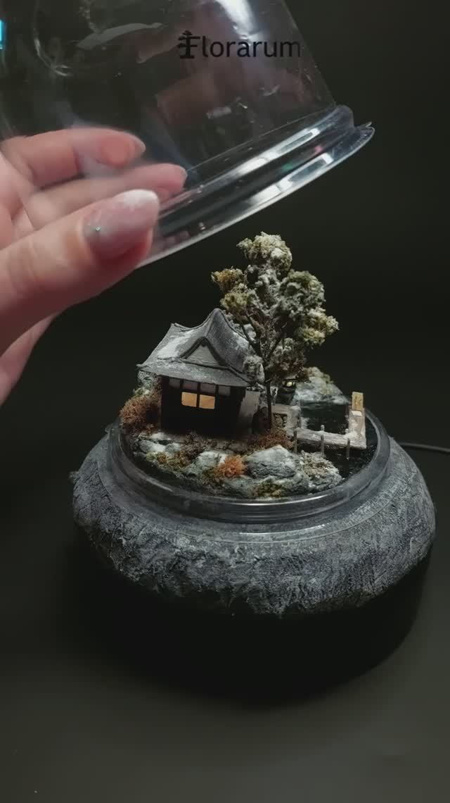 Создание мостков и дерева на маленькой азиатской диораме