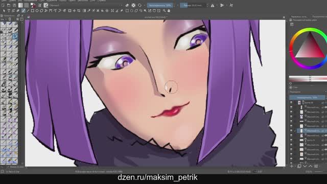 Как рисовать в Kria аниме
