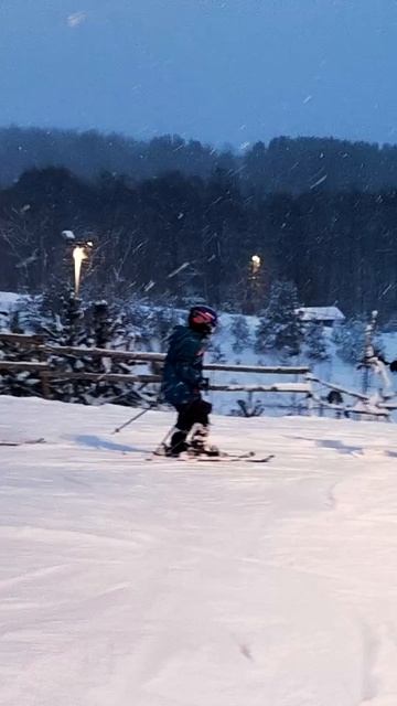 Горные лыжи. Первые шаги Максима