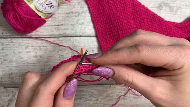 Прорамки для пуговиц спицами