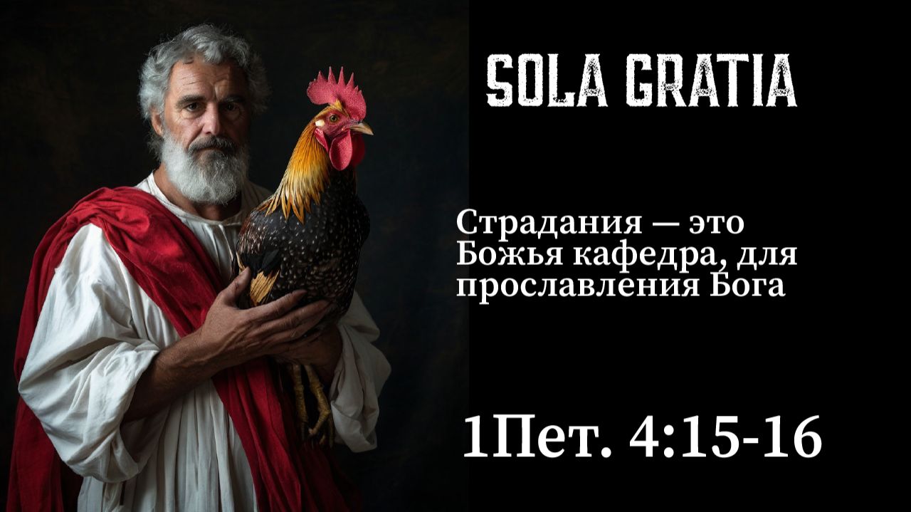 Страдания — это Божья кафедра для прославления Бога (1 Петра 4:15-16) | ЦЕРКОВЬ SOLA GRATIA