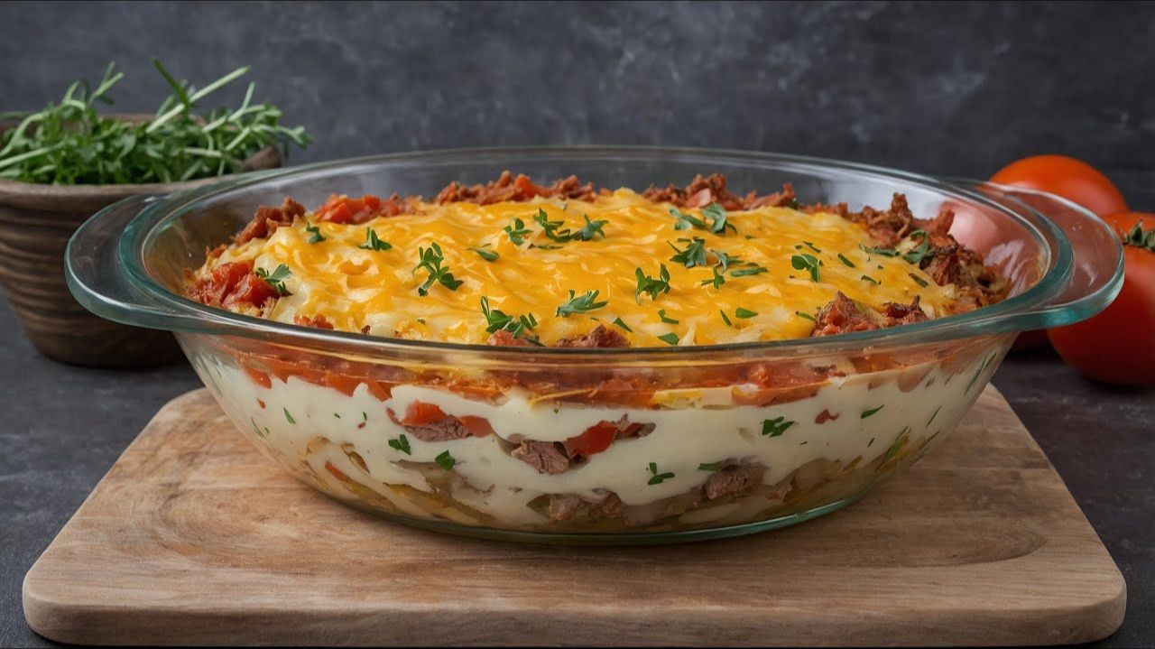 Картофельная запеканка с фаршем | Рецепт | Еда мира | World Food