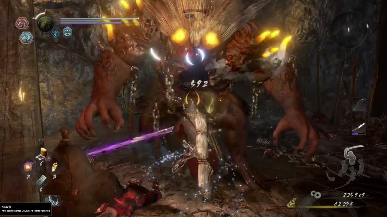 Прохождение игры Nioh 2 #20 Это демон настоящее зло (без комментариев)