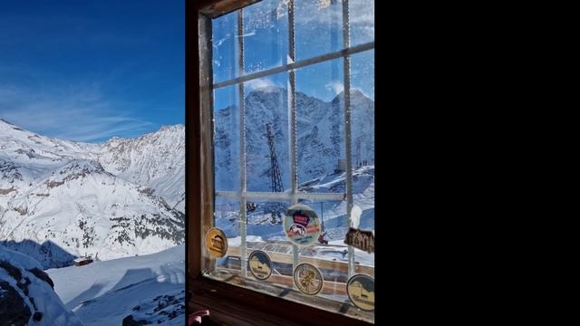Гора Чегет, вид на Эльбрус