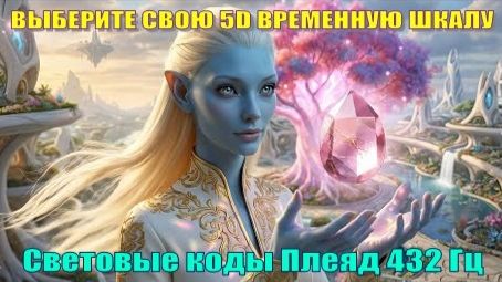 ✨ ВЫБЕРИТЕ СВОЮ 5D ВРЕМЕННУЮ ШКАЛУ | Световые коды Плеяд 432 Гц ✨