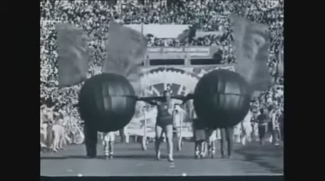 1946 г. Празднование тяжелоатлетов в СССР