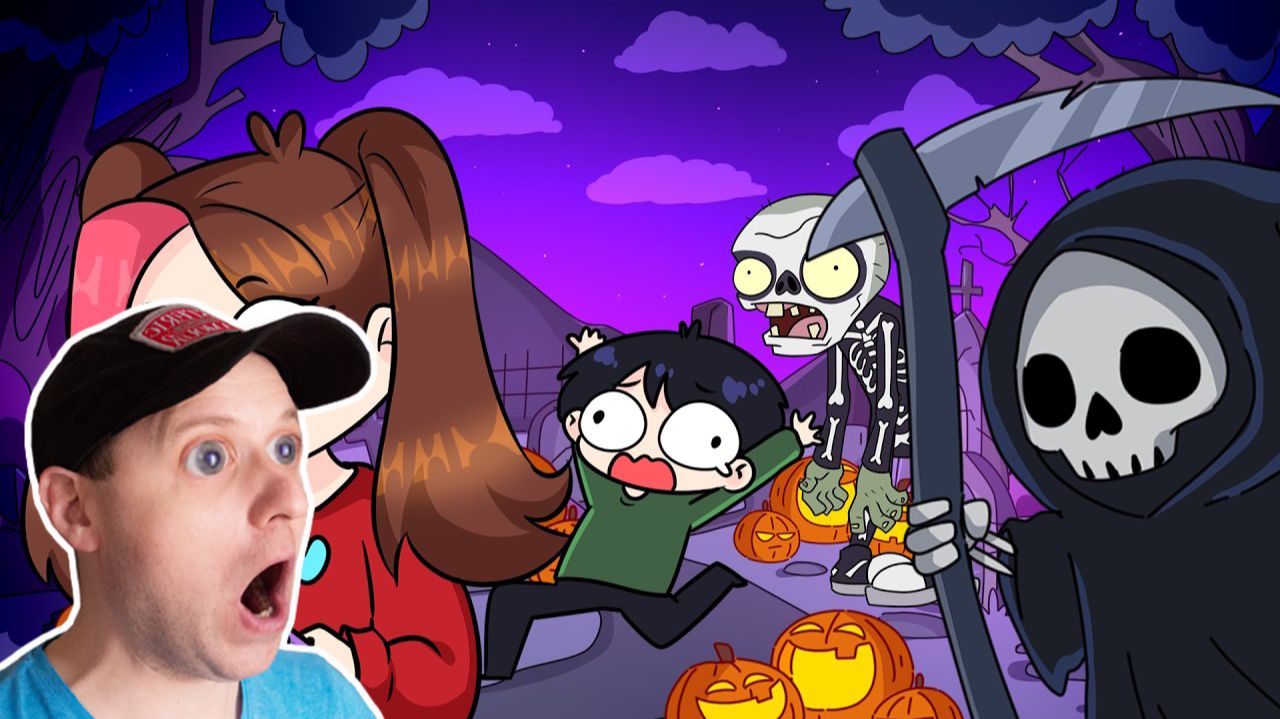 😱 ПРОВЕЛИ НОЧЬ НА КЛАДБИЩЕ (Анимация Реакция на Taedi)