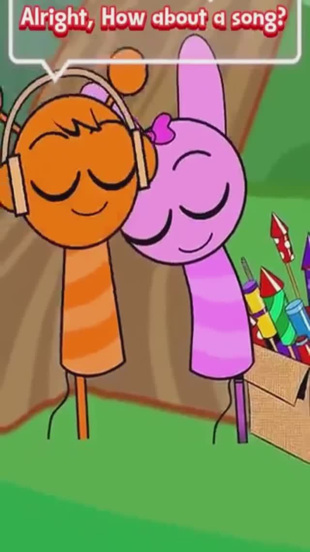 OREN AND PINKI (SAD LOVE STORY) #shorts #incredibox #sprunki