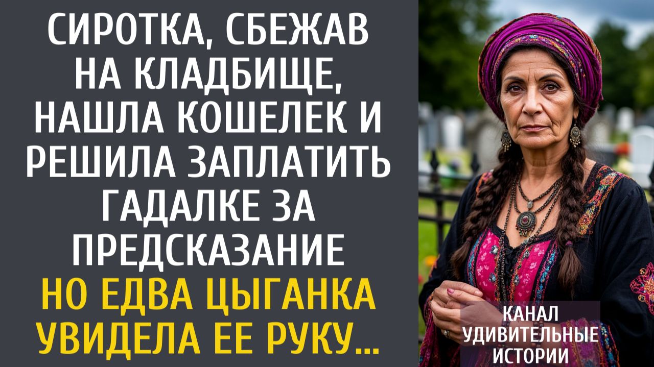Истории из жизни: Сиротка, сбежав на кладбище, нашла кошелек и решила оплатить гадалке предсказание…