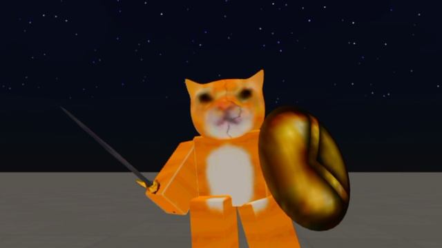 Скелетон бьëт по щиту РАХ-РАХ!