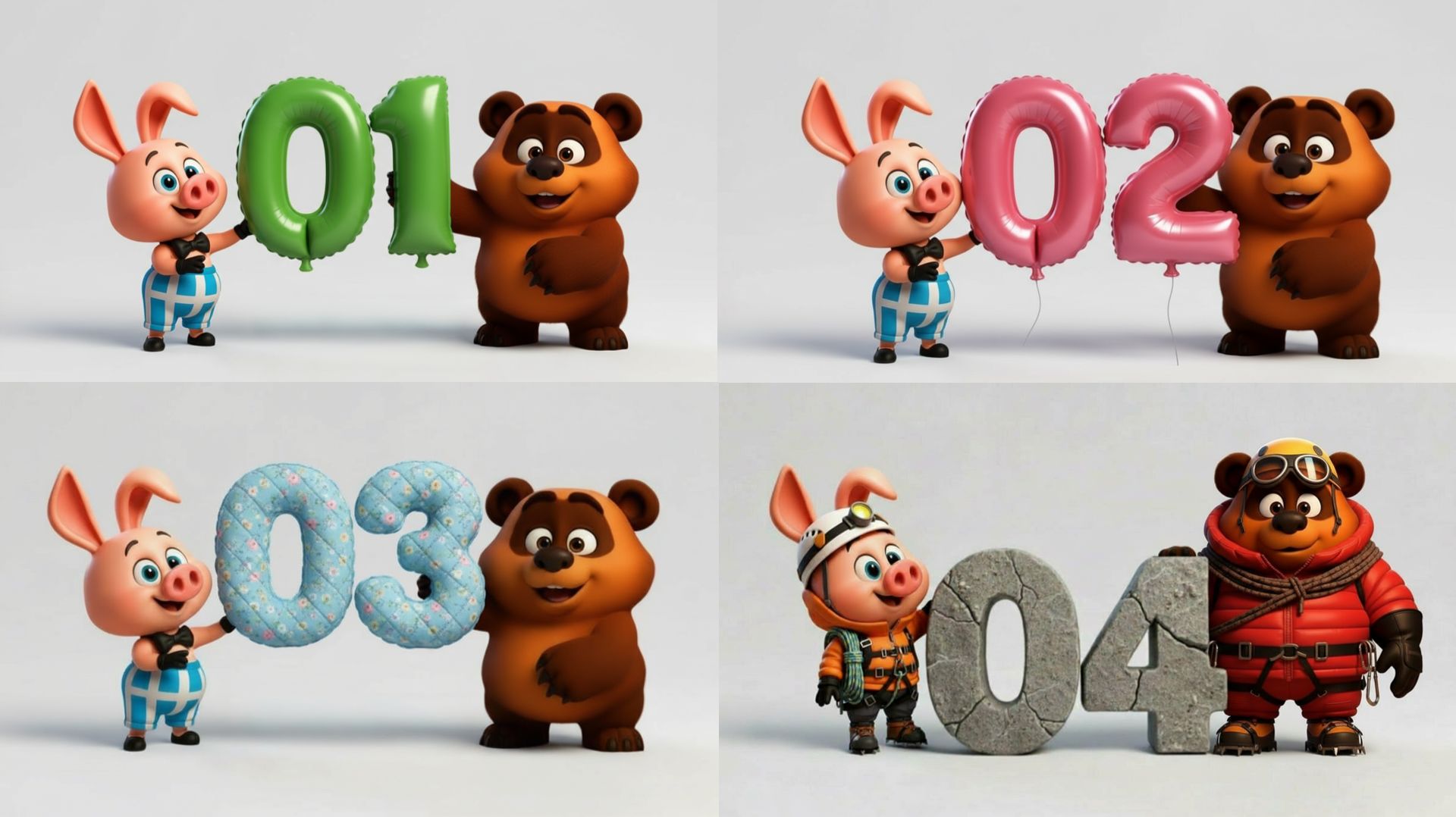 Винни Пух и Пятачок серия _1-4